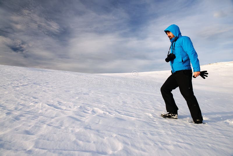 Winter alpine trekking stock photo. Image of europe, alpine - 49998910