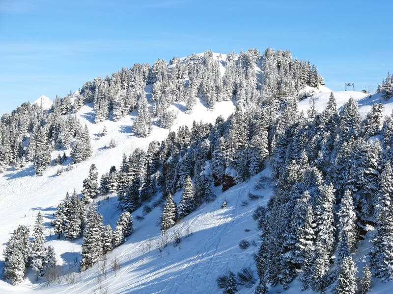 Winter in the alps stock image. Image of lifestyle, europe - 11368041