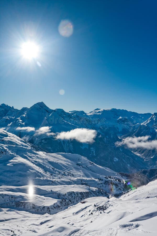 Winter in Alps stock image. Image of rock, landscape - 13176855
