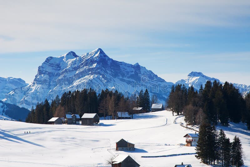 Winter in the alps stock photo. Image of lifestyle, luxury - 15912812