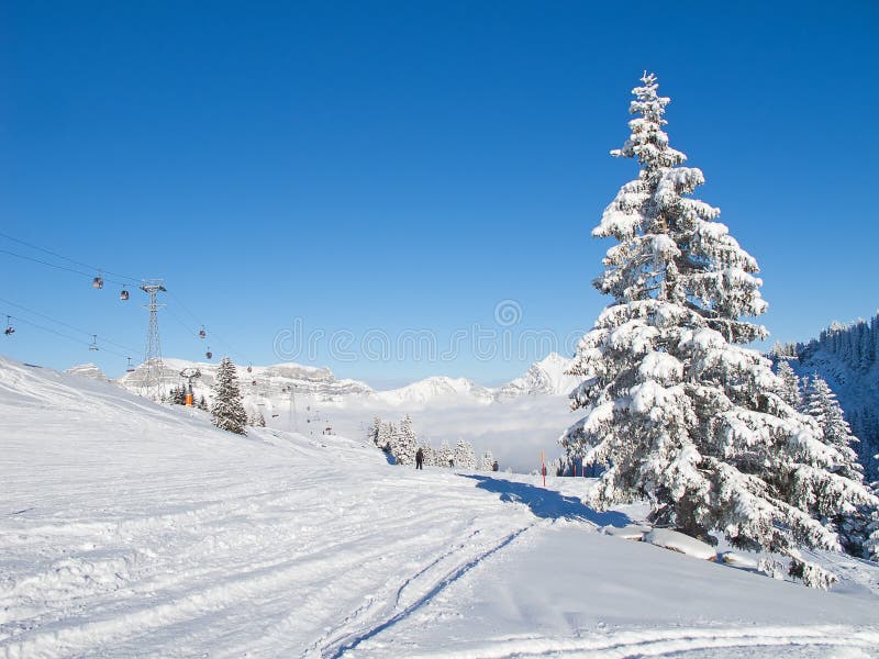 Winter in the alps stock photo. Image of luxury, earth - 21619274