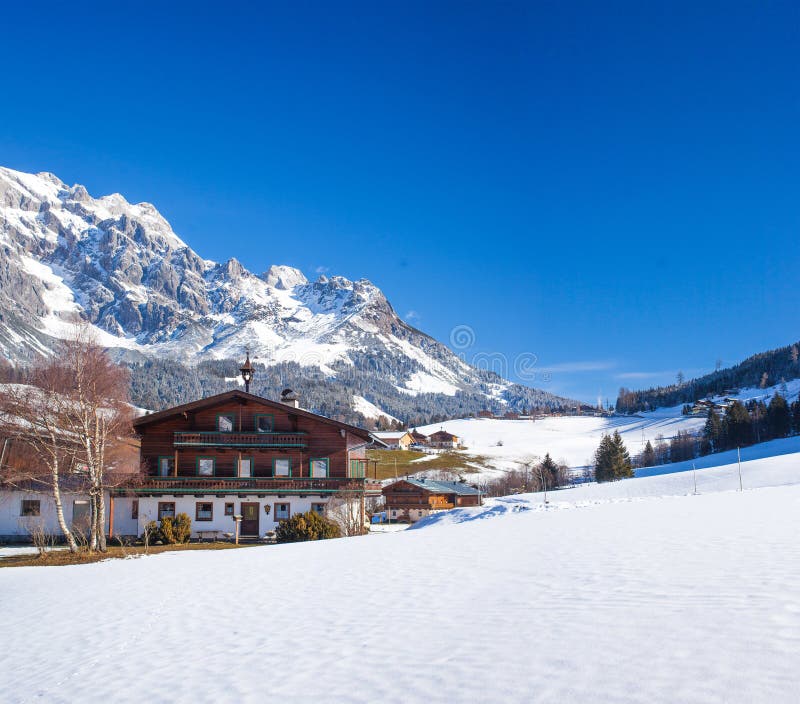 Winter in the Alps stock image. Image of glacier, clean - 46180577