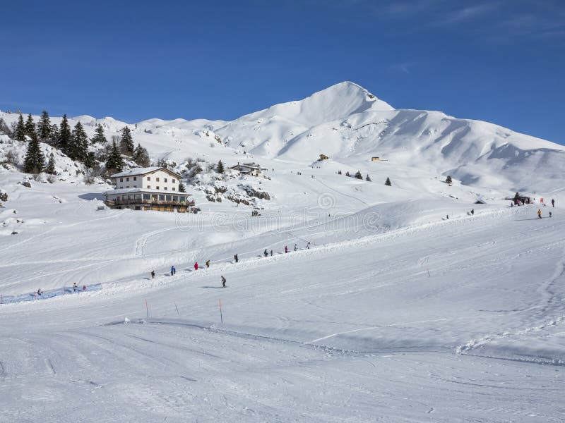 Winter in the alps stock photo. Image of path, italy - 36712302