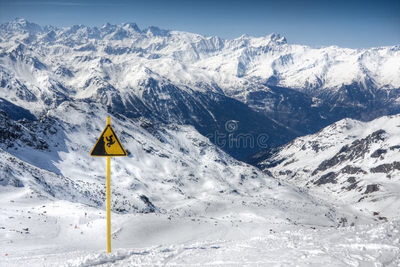 Ski resort trail signs. stock image. Image of gear, difficult - 2037671