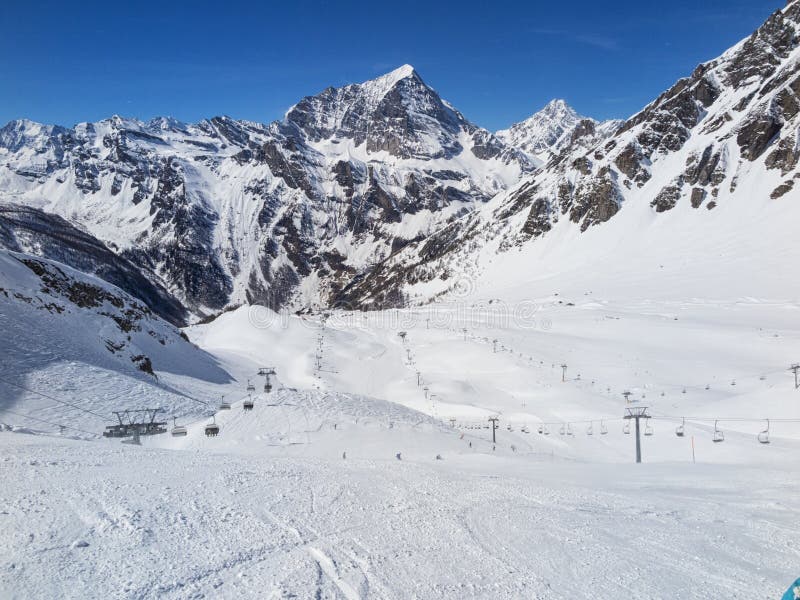 Winter in the alps stock image. Image of season, europe - 52059281