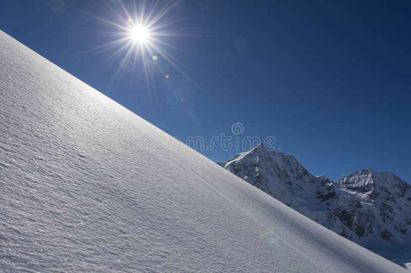 Winter in the alps stock photo. Image of pretty, earth - 64087826