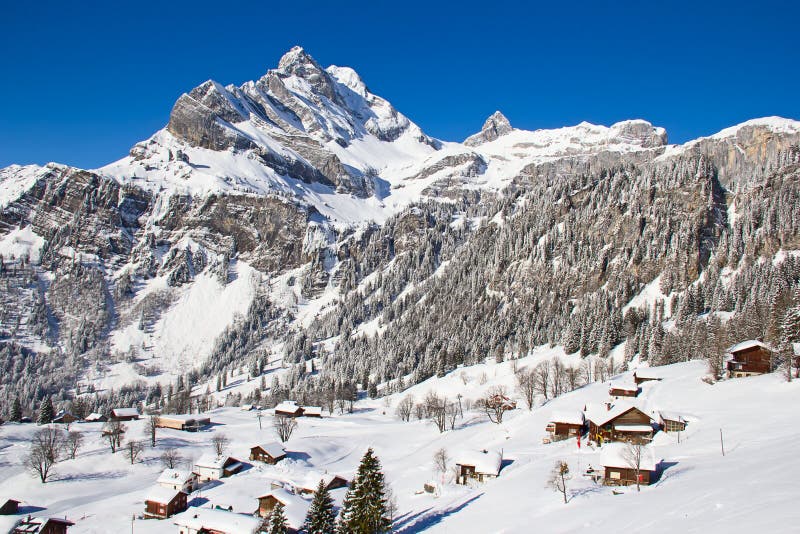 Winter in alps stock image. Image of fresh, magic, blue - 34367349