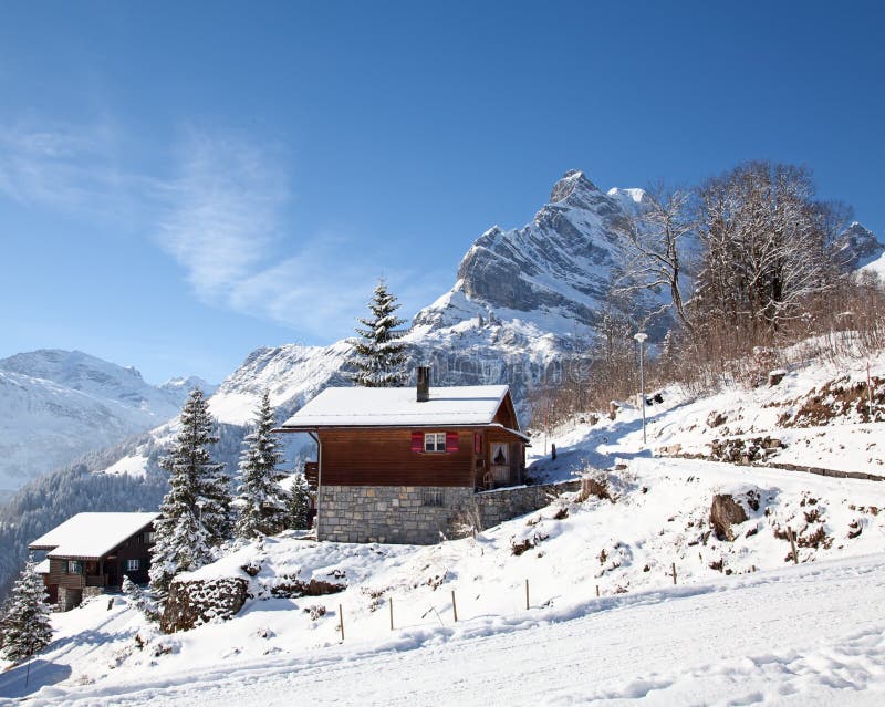 Winter in alps stock photo. Image of frost, luxury, magic - 38855344