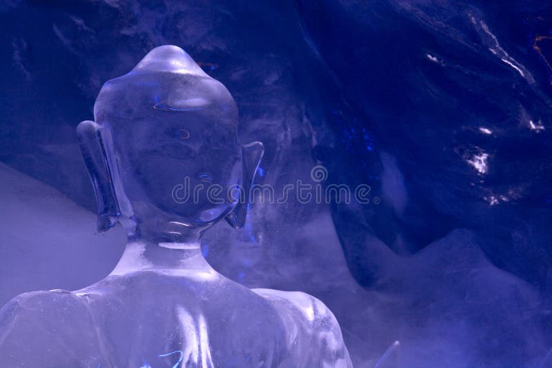 Winter Arts. Head Made of Ice. Stock Photo - Image of backlighted ...