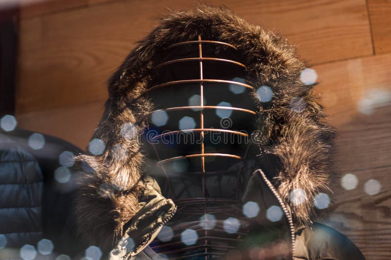 Winter Attire on Display on Store Window Stock Photo - Image of attire ...