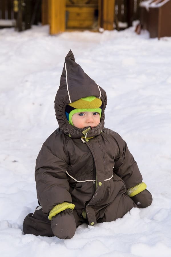 Winter baby stock photo. Image of children, stand, small - 11528326
