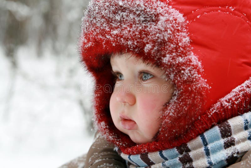 Winter baby stock photo. Image of infant, child, portrait - 12367274