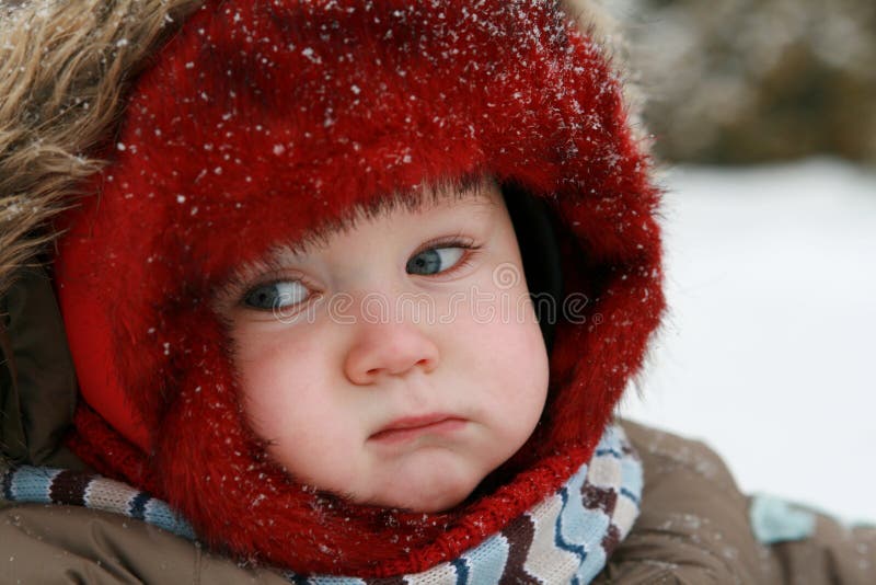 Winter baby stock photo. Image of infant, child, portrait - 12367274