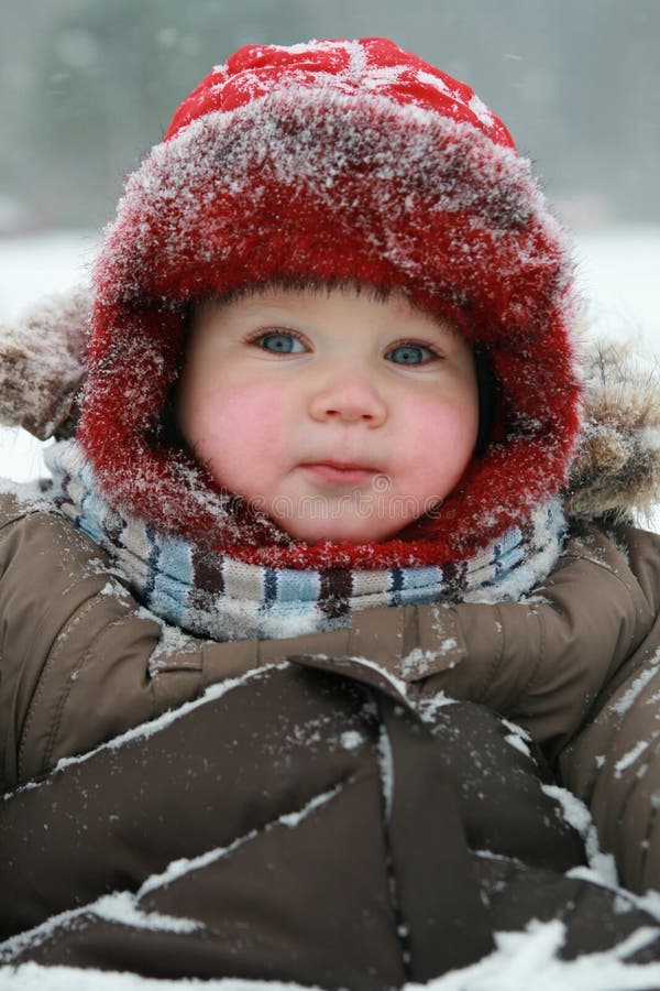 Winter baby stock photo. Image of children, season, excitement - 12372786
