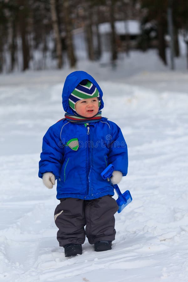 Winter boy stock photo. Image of childhood, frost, sweet - 12539696