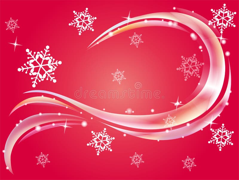 Red winter scene stock illustration. Illustration of pretty - 3446698