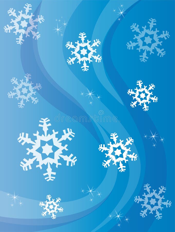 Vertical Snowflake Background Stock Vector - Illustration of cold ...