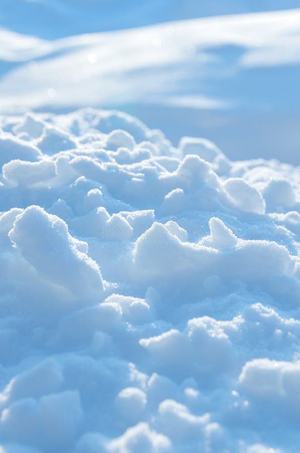 Clumps of Snow after Clearing the Footpath Stock Photo - Image of ...