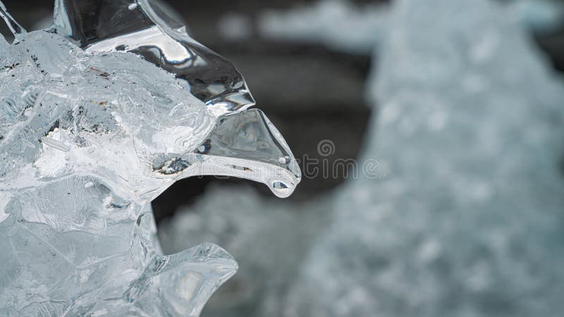 Close Up of a Natural Ice Formation Stock Image - Image of refreshment ...