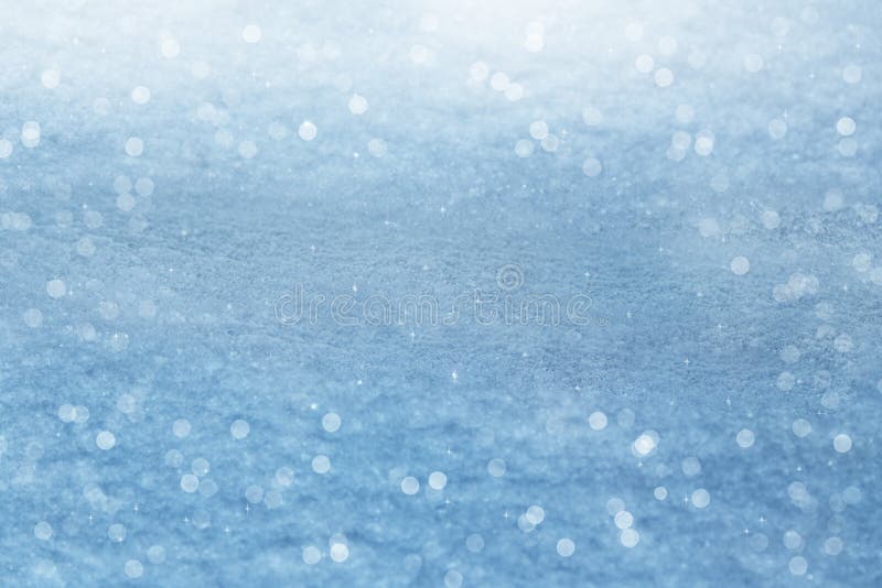 Winter Background. Sparkling Snow with Bokeh Stock Image - Image of ...