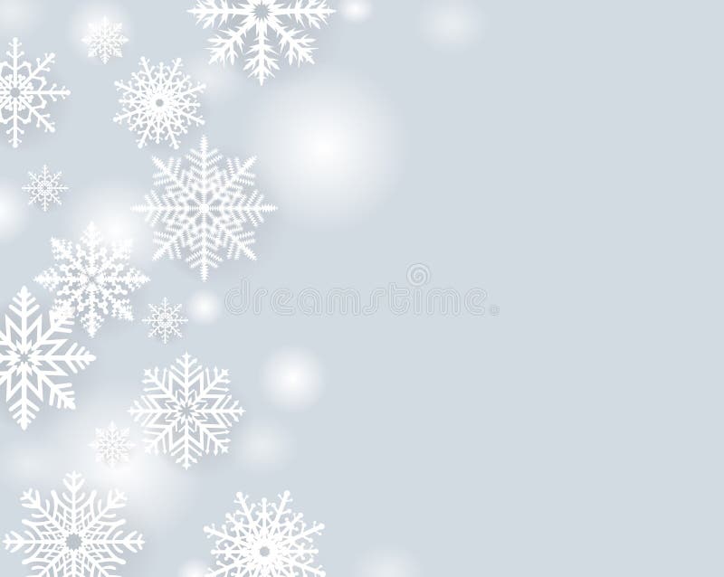 Winter Banner with Snowflake Border Stock Illustration - Illustration ...