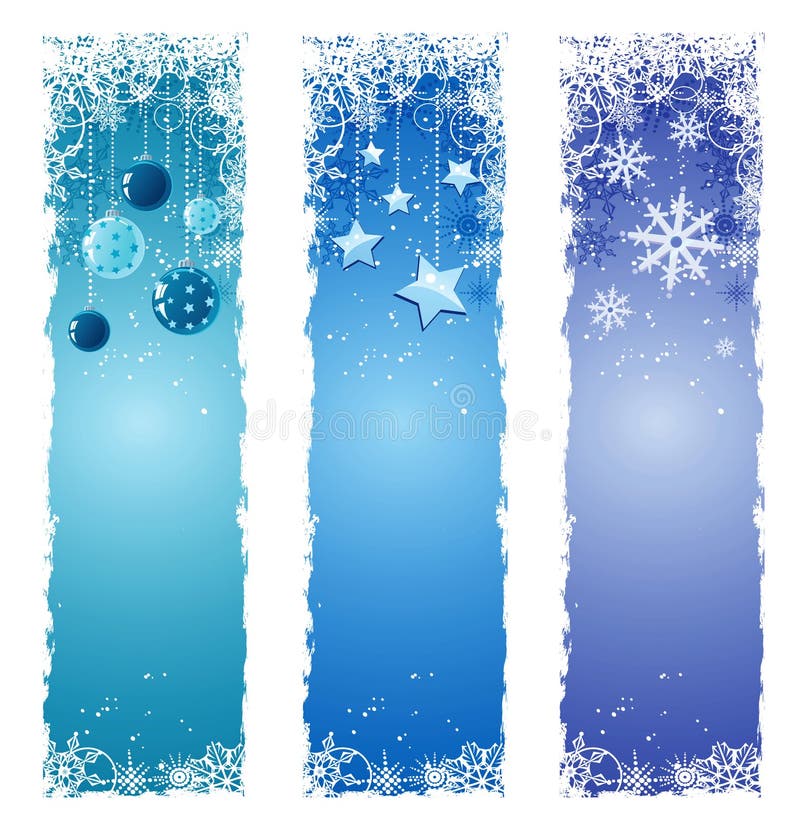 Winter Banners Borders/eps stock vector. Illustration of borders - 19590496