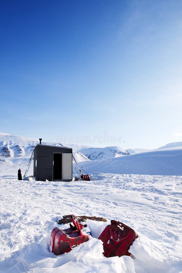 Camping in ice and snow stock image. Image of wilderness - 26595321