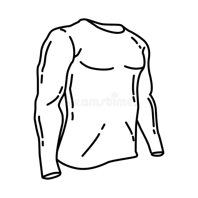 Winter Base Top Layer for Men Icon. Doodle Hand Drawn or Outline Icon ...