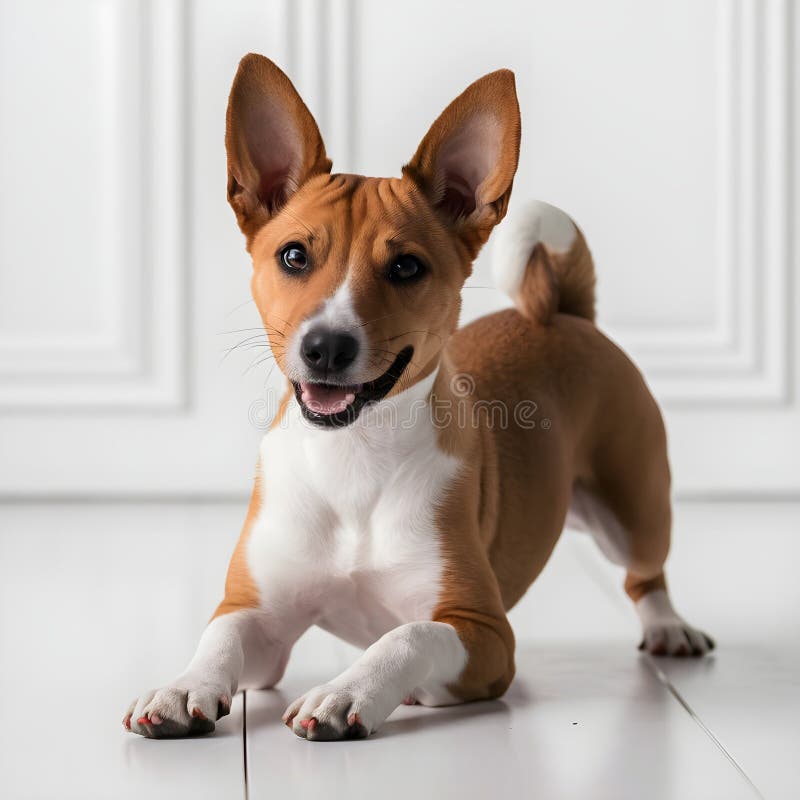 Isolated BAsenji stock illustration. Illustration of breed - 320378643