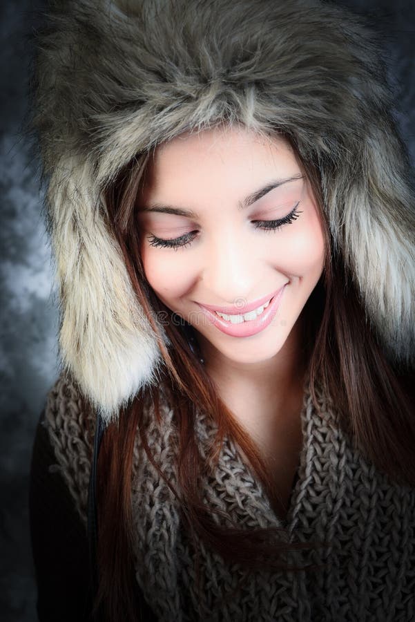 Winter beauty stock image. Image of young, femininity - 28384061