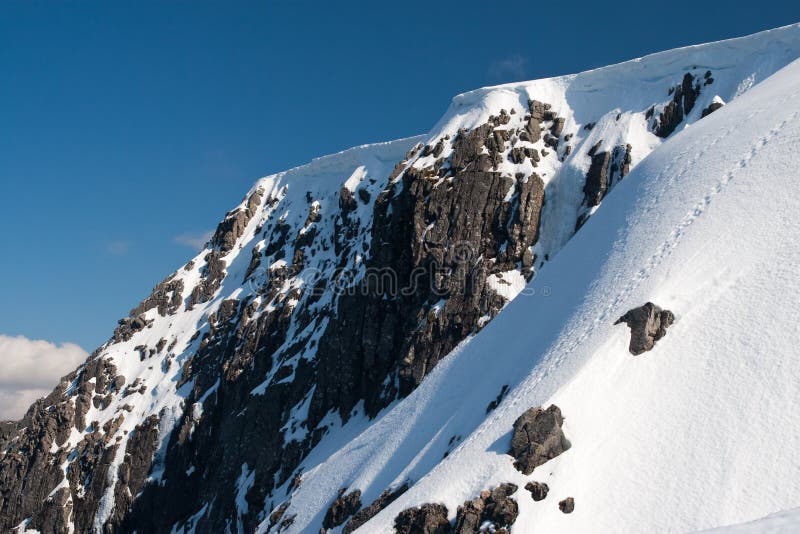 Winter Ben Nevis stock photo. Image of hills, face, snowy - 13492698