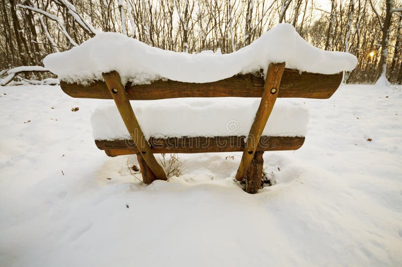 Winter bench stock photo. Image of nature, still, nonurban - 37367404