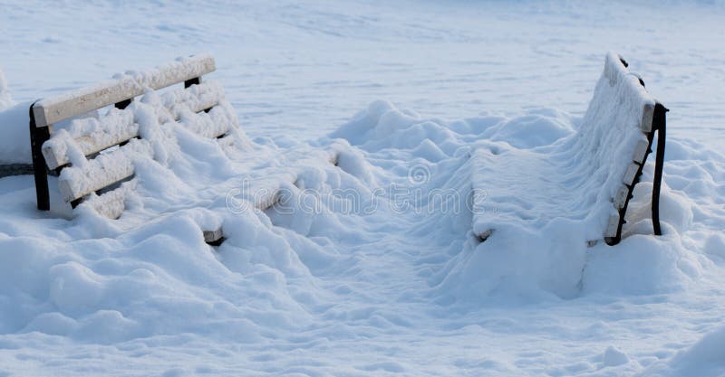 Winter benches stock photo. Image of nature, snow, view - 23767904