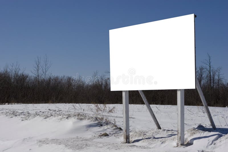 Winter billboard stock photo. Image of sale, billboard - 21305182