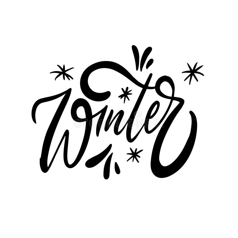 Black Word of Month FEBRUARY . Vector Illustration Stock Vector ...