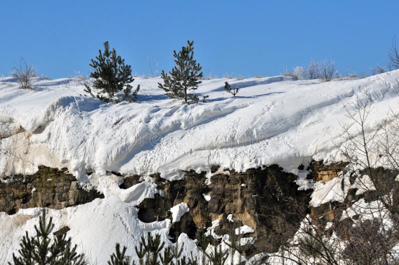 Winter Blizzard with Wind and Snow Stock Image - Image of damage ...