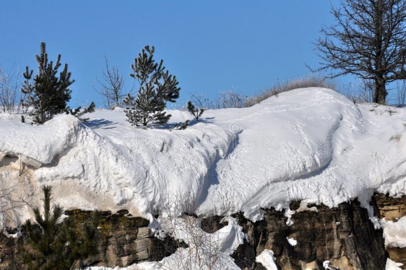 Winter Blizzard with Wind and Snow Stock Image - Image of nature ...