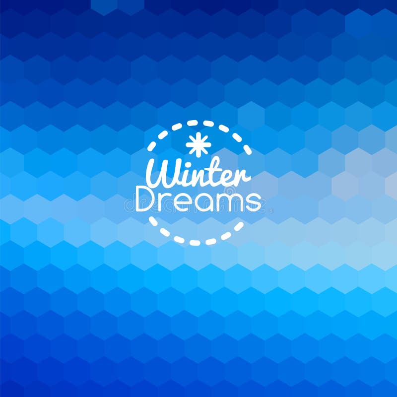 Winter Blueprint Blue Abstract Background Stock Vector - Illustration ...