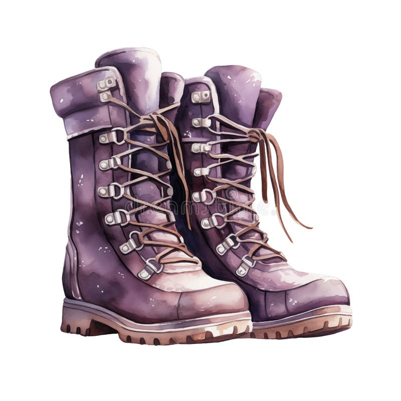 Winter Boots or Snow Boots, Winter Accessories Stock Illustration ...