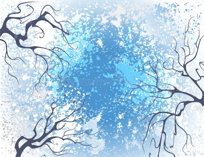 Winter branches set stock vector. Illustration of cone - 102381395