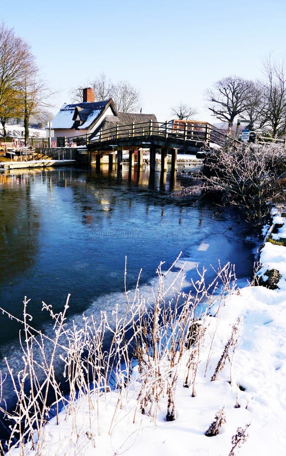 Winter bridge stock photo. Image of december, chilly, frozen - 1960138