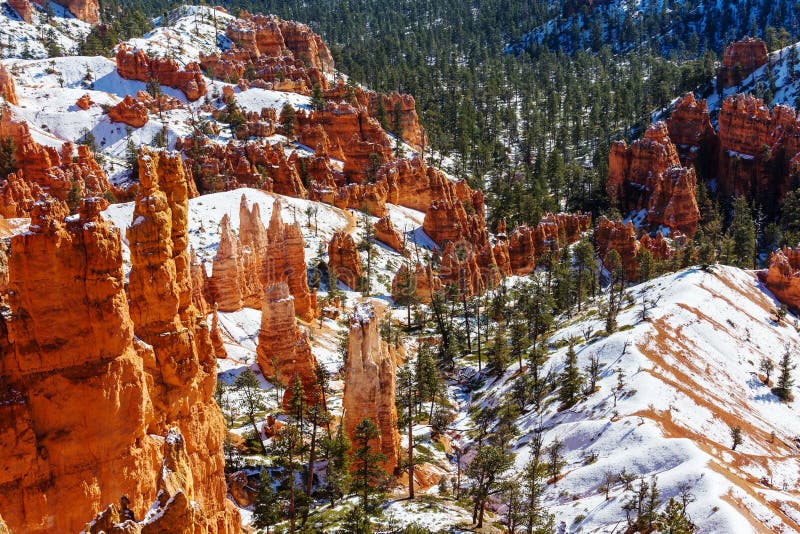 Winter Bryce stock image. Image of erosion, panoramic - 84399285