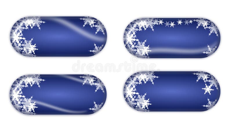 Set of winter buttons stock vector. Illustration of push - 11168575