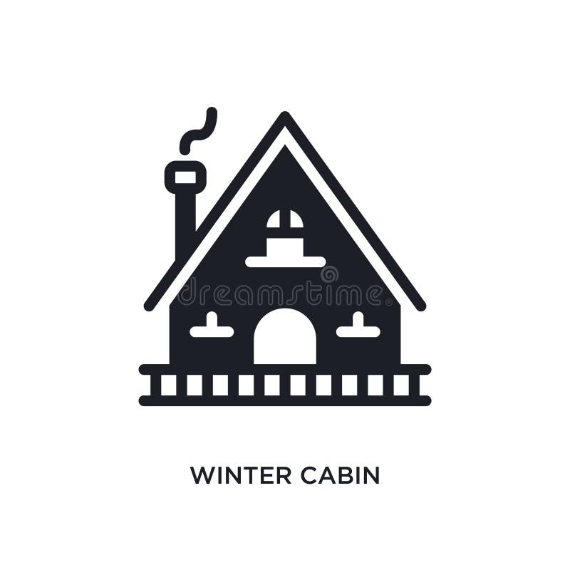 Winter Cabin Isolated Icon. Simple Element Illustration from Winter ... Winter Cabin Isolated Icon. Simple Element Illustration from Winter ...