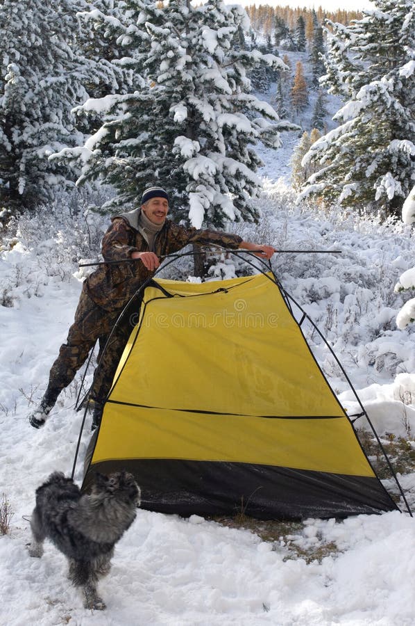 Winter camp stock image. Image of extreme, tourism, hiking - 11433669