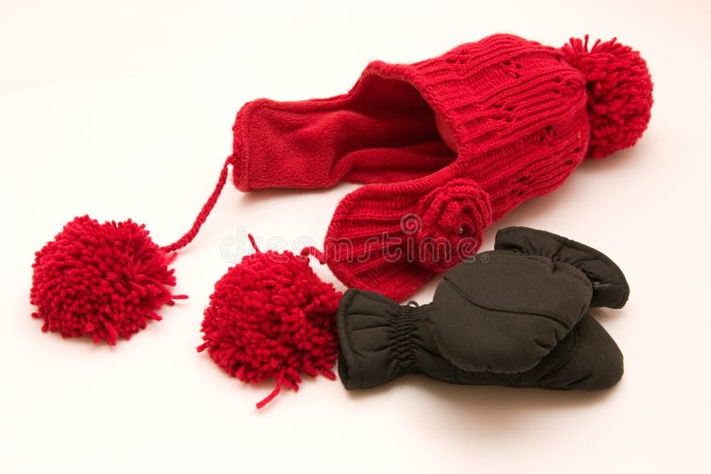 Winter cap stock photo. Image of fashion, tassel, white - 3262524