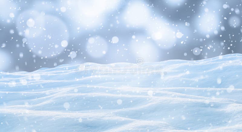 Winter Card Design. Beautiful Fluffy Snow Outdoors Stock Image - Image ...