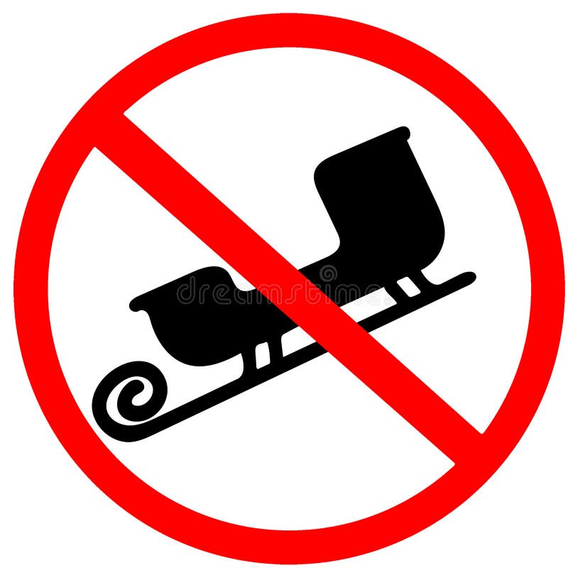 Winter Caution Danger Information Man with Sledge Flat Black Triangular ...