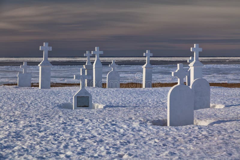 Winter Cemetery stock photo. Image of death, landscape - 33437608