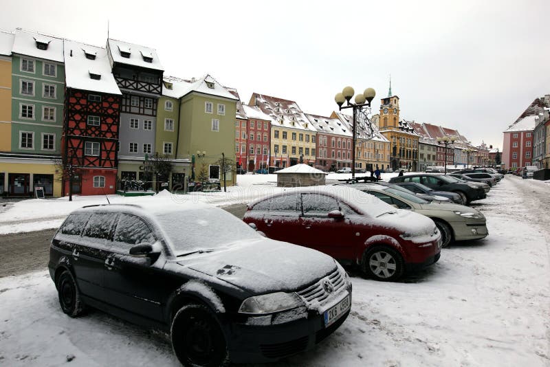 Winter Cheb editorial photo. Image of homes, republic - 17057536
